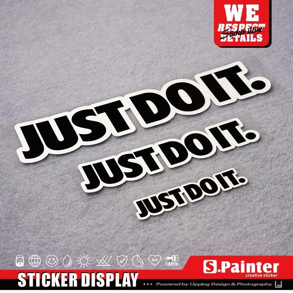 Just DO IT Creative Text Car Sticker Street Wear สติ๊กเกอร์ตกแต่ง ...