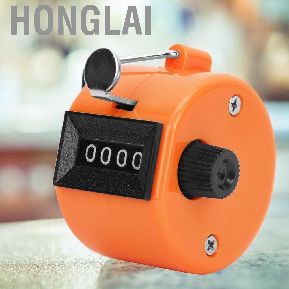 Honglai โลหะHand Tally Counter 4 หลักResettable Handheld Pitchคลิกนับ ...