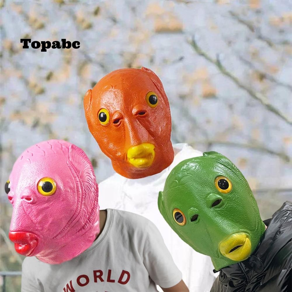 Top Fish Head , Latex Halloween Carnival Party Headdress, Spoof ...