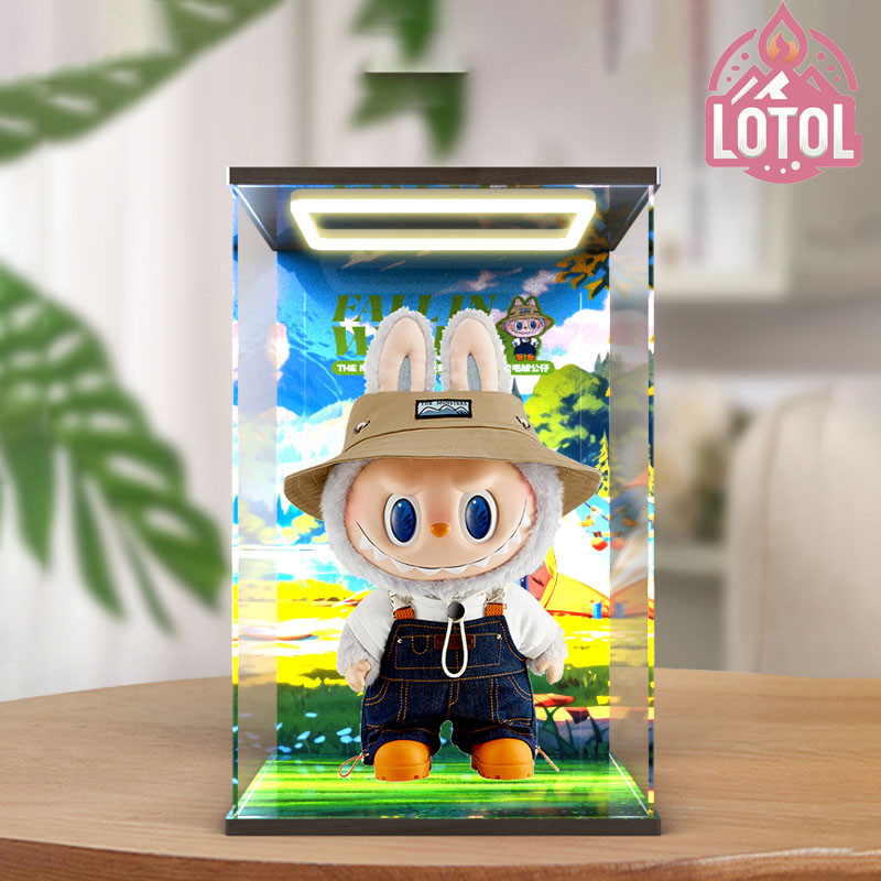 ตู้โมเดล labubu,POPMART labu box,กล่องโมเดลมีไฟ | Shopee Thailand