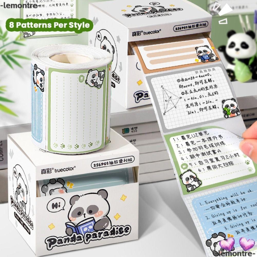 Lemontre 256 ชิ้น/เซ็ต Sticky Notes, Pull-out Type Capybara ป้ายสติกเก ...