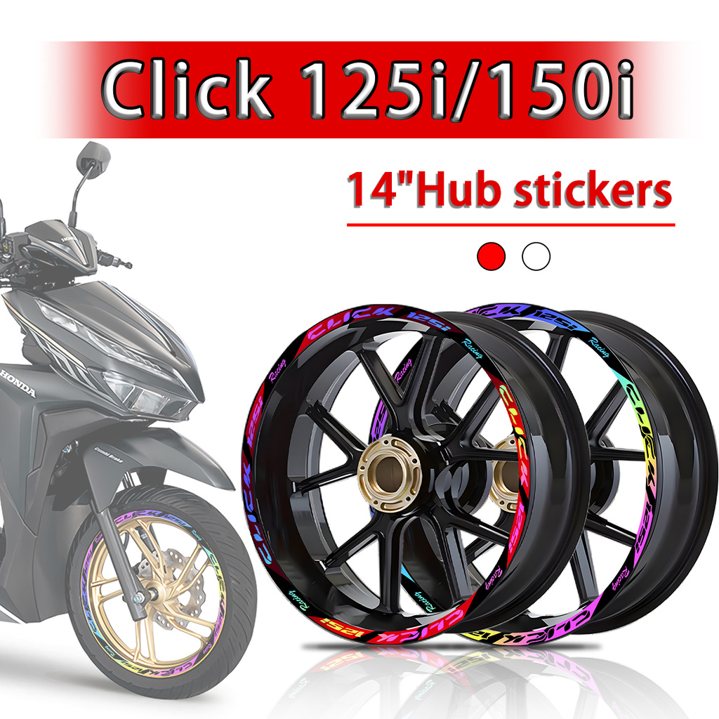 สําหรับ 14 "Honda Click 125i 150i Decals Click 125 V1 V2 V3 เลเซอร์รถ ...