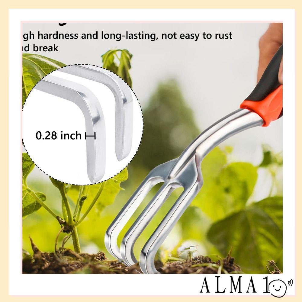 Alma Hand Rake สวนเครื่องมือ, Cultivating Loosening Weeding Heavy Duty ...
