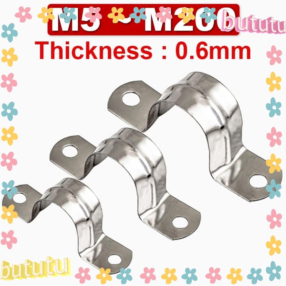 Butu 10 ชิ้น Horseback ท่อ Clamp, คอ Hoop M5-M100 5 มม.-100 มม.คลิปขี่ ...