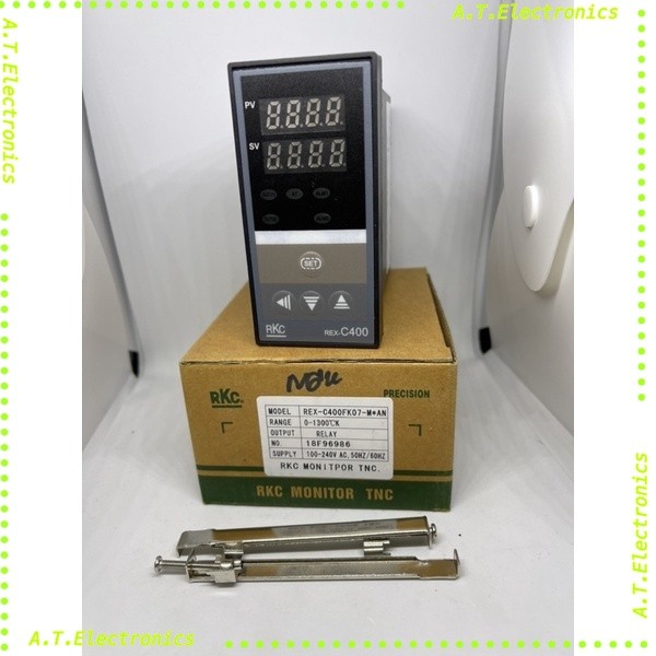 ูถูกสุด! REX-C400 FK07-M เครื่องควบคุมอุณหภูมิ 0-1300องศา 240VAC ขนาดจอ ...