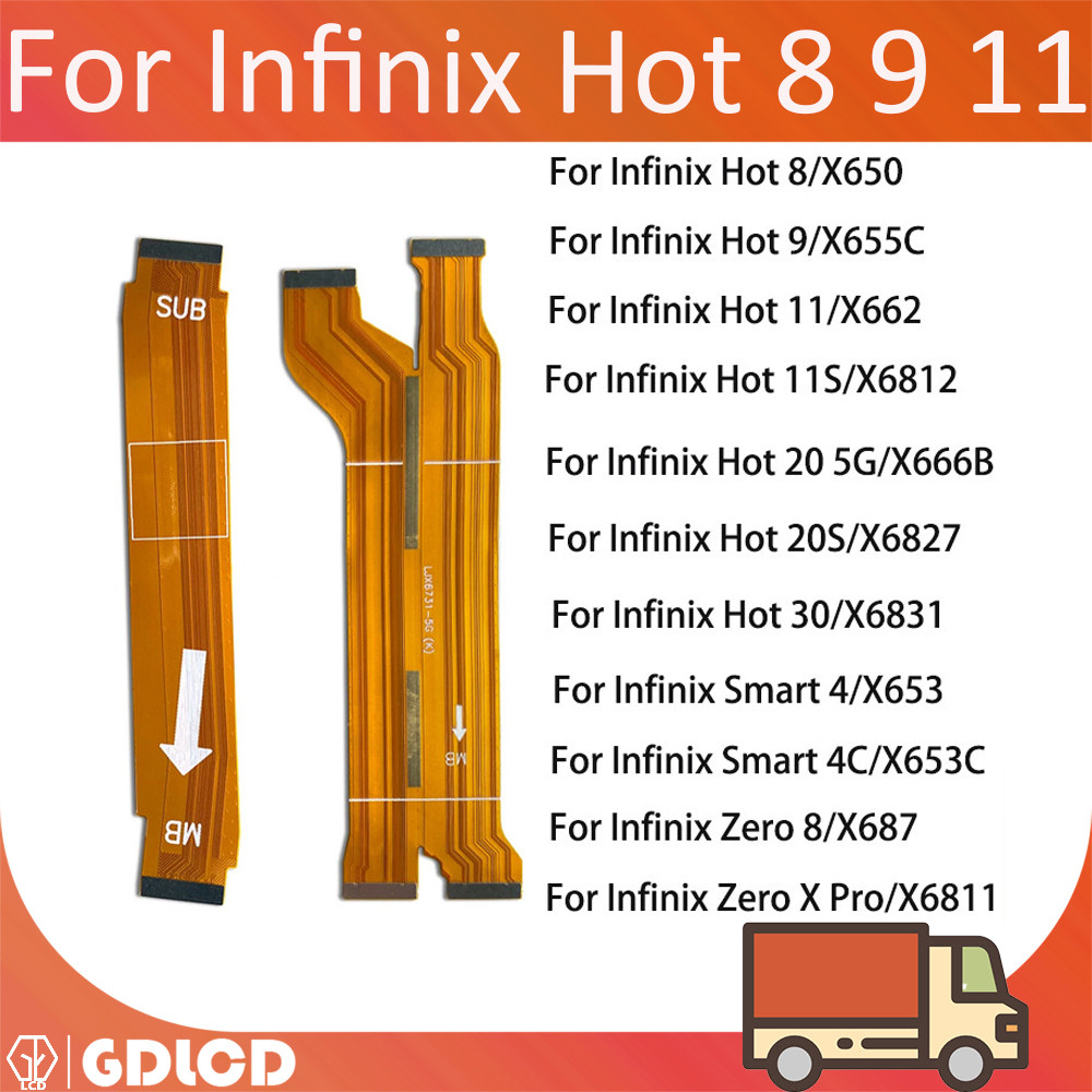 บอร์ดหลักเมนบอร์ดเชื่อมต่อ Flex สําหรับ Infinix Hot 8 9 11 20S 30 X6821 ...
