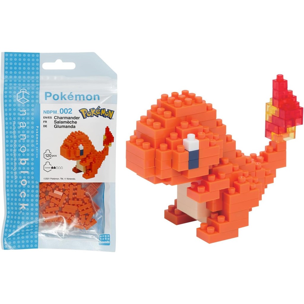Nanoblock NBPM_002 Pokémon Hitokage Micro Sized Building Blocks ...