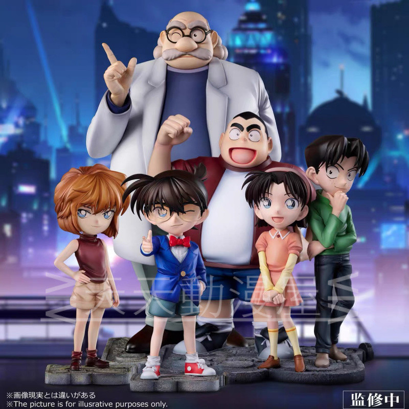โมเดลนักสืบโคนันนักสืบเยาวชนทุกสมาชิก Resonate First Press Conan Doll Decorative Boxed Gift ...