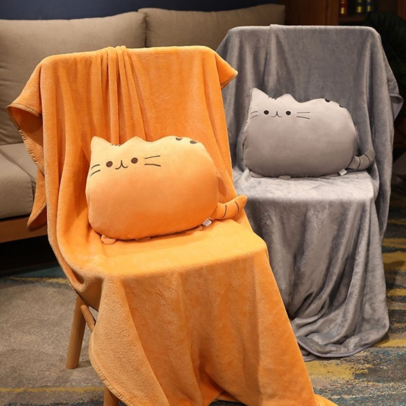Pangji Cat หมอนผ้านวม Dual-use Two-in-One Office Nap หมอน ...