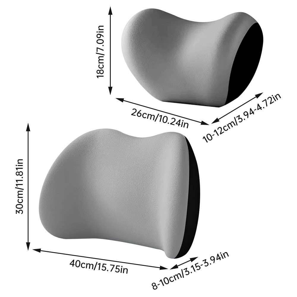 หมอนรองคอ พนักพิงศีรษะ เมมโมรี่โฟม หนังนิ่ม หมอนรองคอรถยนต์ อุปกรณ์เสริม สําหรับรถยนต์ Shopee