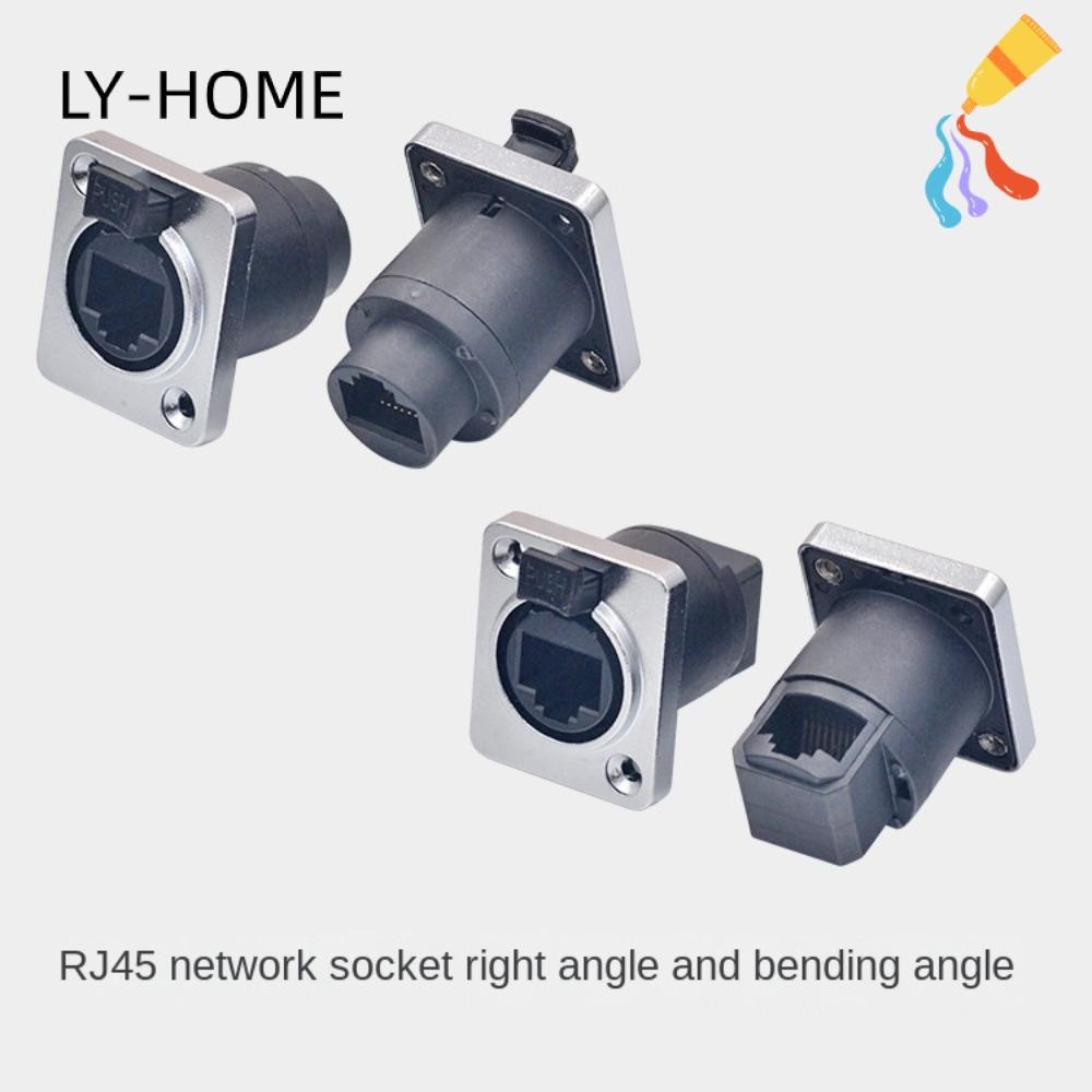 LIAOYING RJ45 Ethernet Connector, D ประเภทแผง Mount Socket พร้อมฝาครอบ ...