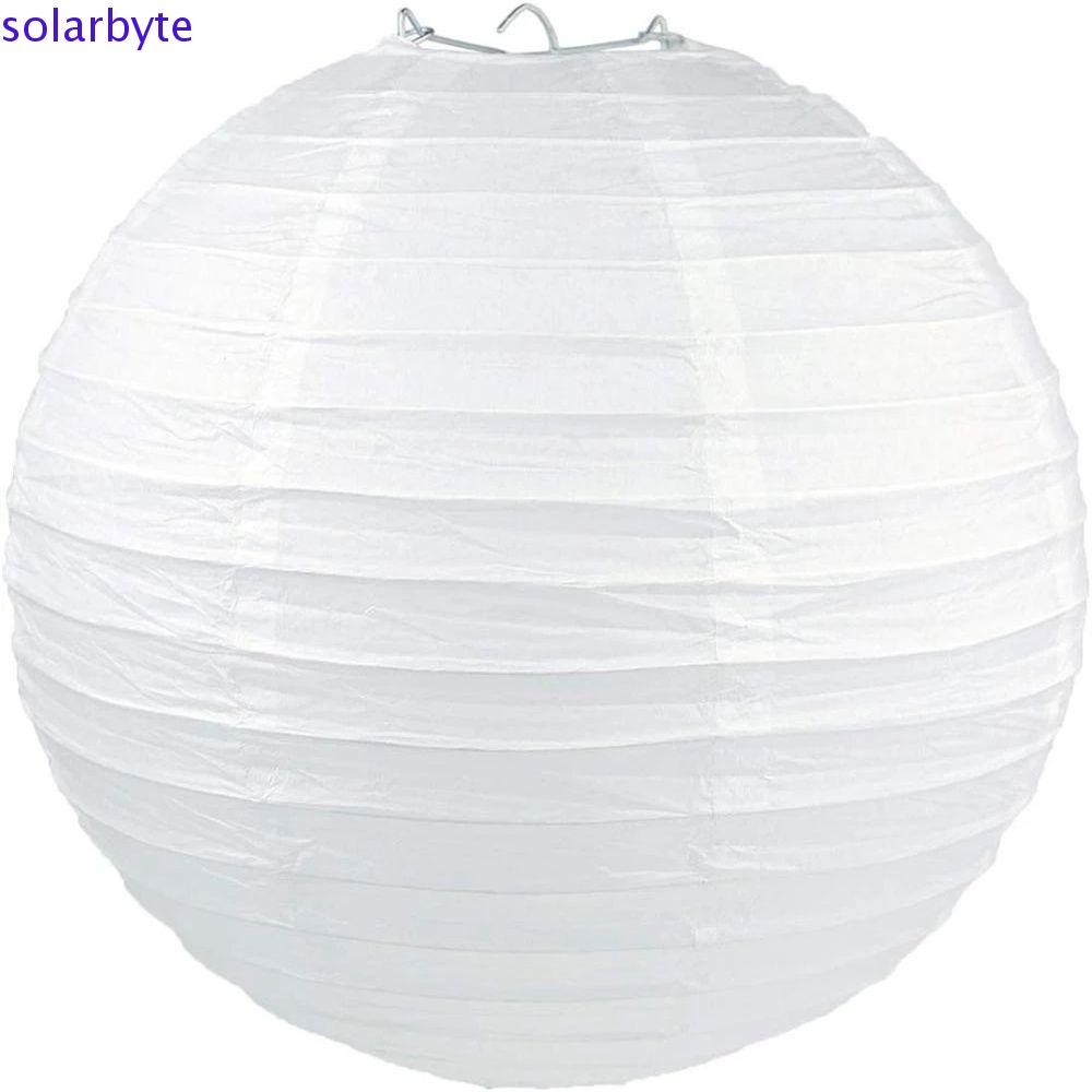 SOLARBYTE โคมไฟกระดาษตกแต่งงานเลี้ยงวันเกิด 10/15/20/25/30/35/40 ซม.แขวนตกแต่ง DIY โคมไฟกลางฤดู ...