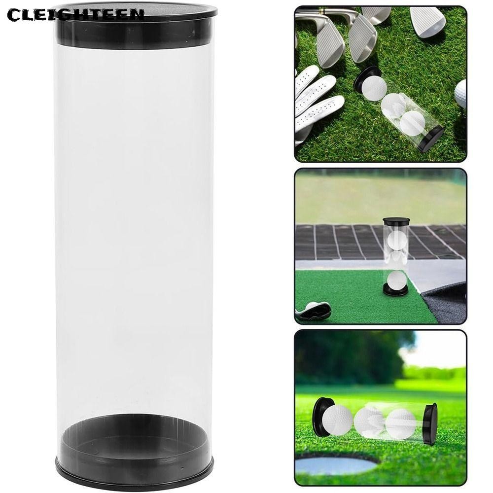 CLEIGHTEEN Golf Ball Tube Barrel, Round Plastic Golf Ball Holder Tube ...