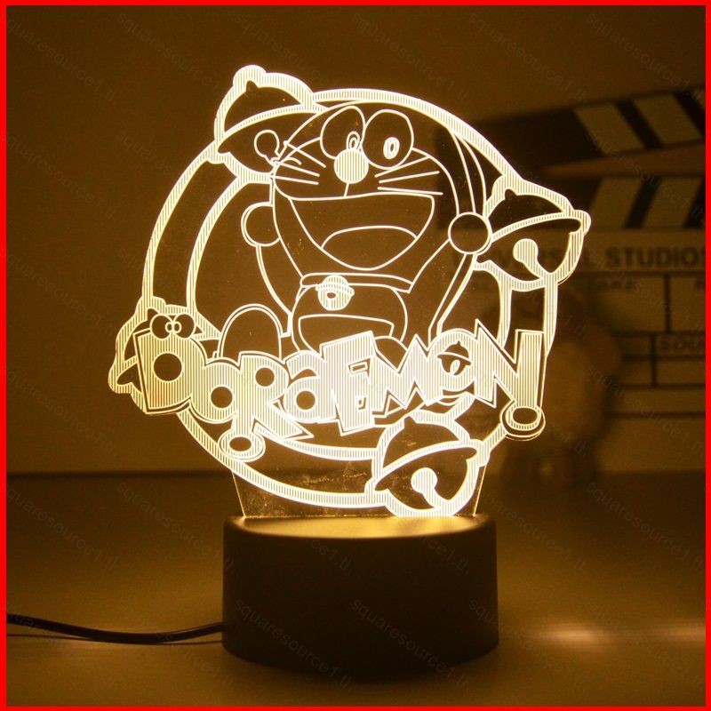 SQ1 Doraemon Night Light รูปอะนิเมะ Doraon 3d โคมไฟการ์ตูนแสงระยะไกล ...