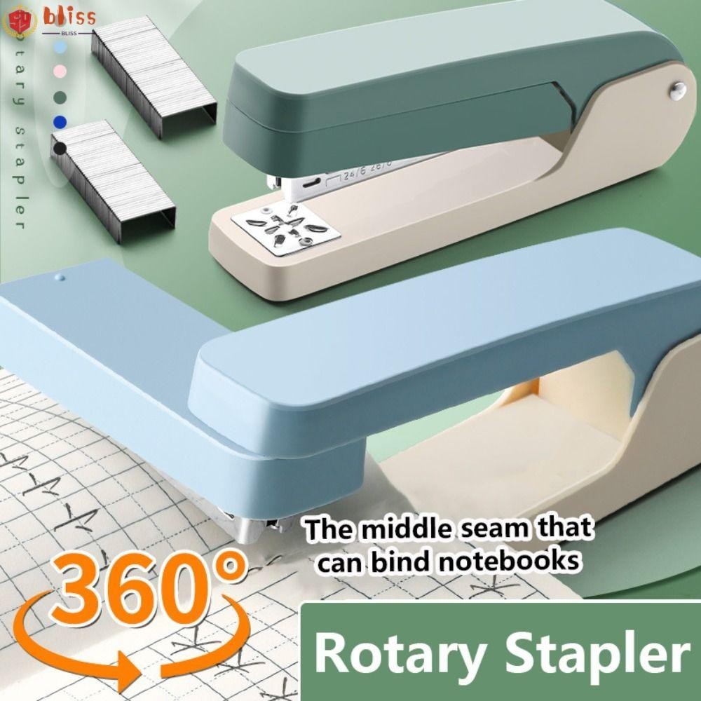 Blliss เครื่องเย็บกระดาษยาว 360 องศา Rotary Easyless Stapler, Creative ...