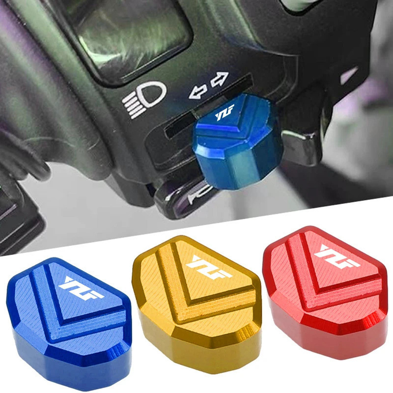 สําหรับ Yamaha YZF R1 / R3 / R6 / R7 / R25 / R125 / R15 V3 รถจักรยานยนต์ปุ่มสวิทช์ไฟเลี้ยวสวิทช์ ...