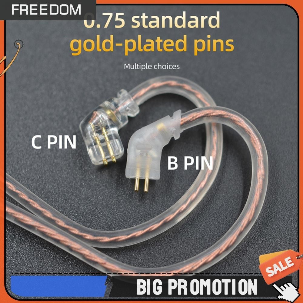 สายหูฟังบิดทองแดงความบริสุทธิ์สูงสําหรับสาย KZ/CCA ZST ZSR (B พร้อม ...