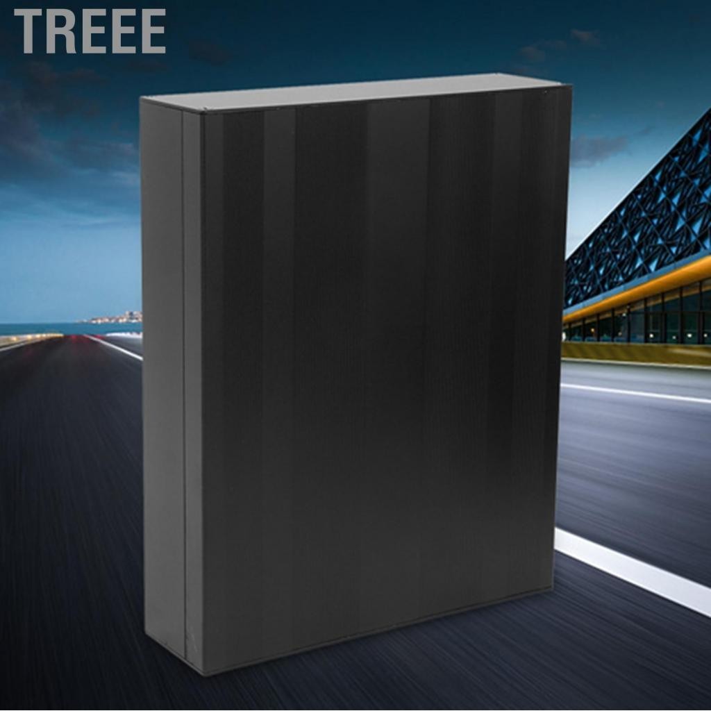 Treee อลูมิเนียมอิเล็กทรอนิกส์ PCB เครื่องมือโครงการกรณีกล่องกันน้ำ Matte สีดำ 50x178x220 มม. ...