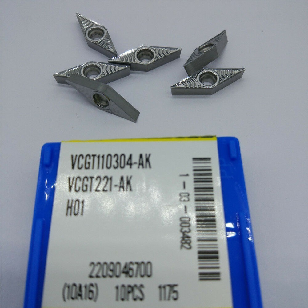 สําหรับอลูมิเนียม VCGT110304-AK H01 VCGT221-AK ใบมีดคัตเตอร์คาร์ไบด์ ...