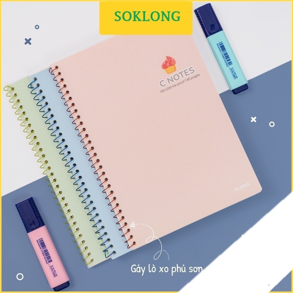 Xo Cornell B5 Klong notepad 200-120-80 หน้าสปริงเดี่ยว C Notes dot และ ...