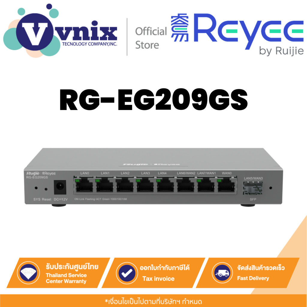 Reyee RG-EG209GS เราเตอร์แบบจัดการผ่านคลาวด์ SFP ความเร็วระดับกิกะบิต ...