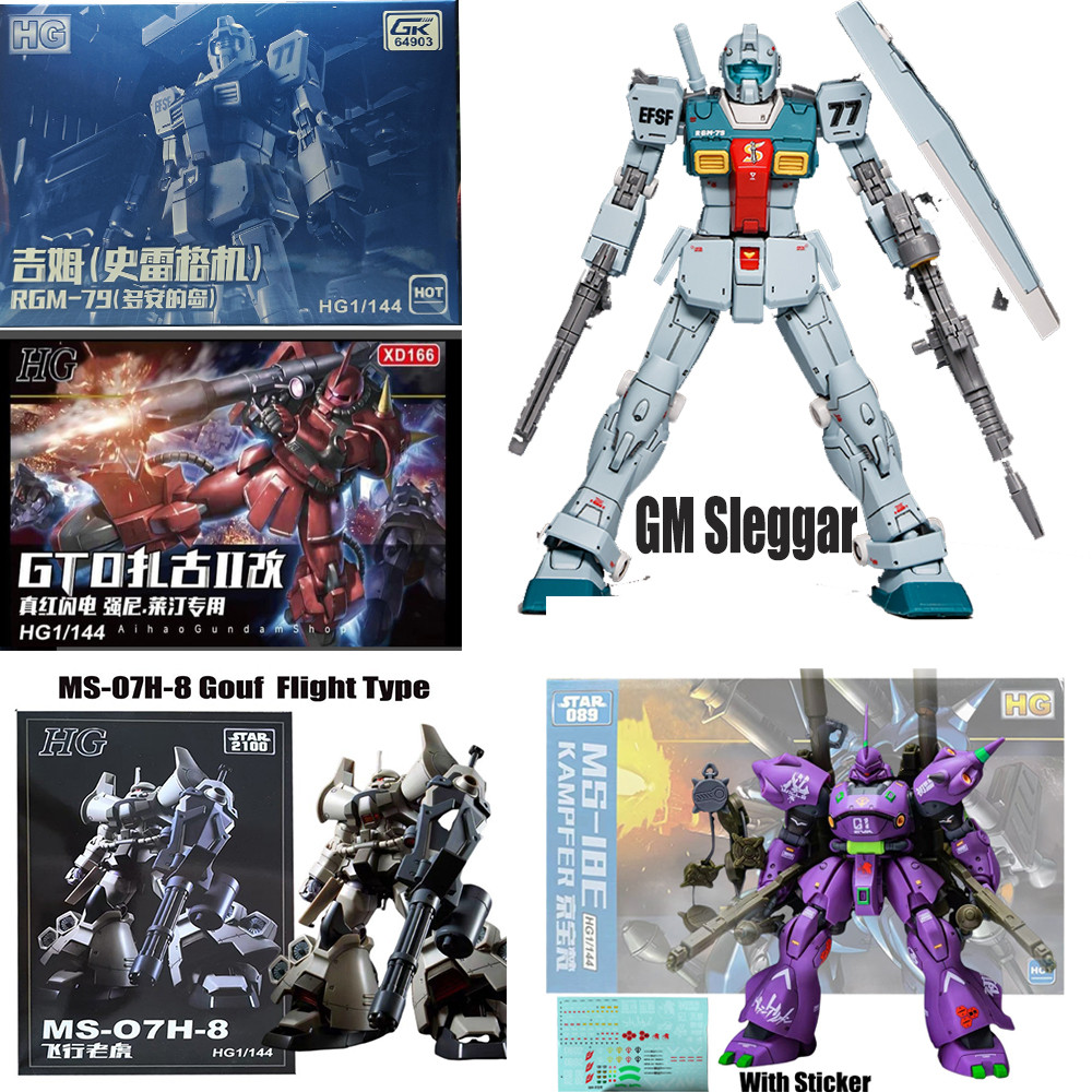 Gm Sleggar Gundam Hg Gouf Flight Type Rising Freedom Zaku Ii 1/144 GM ...