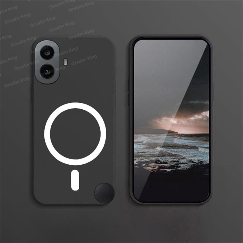Nothing CMF Phone 1 Phone Case Black Matte Soft TPU Case With Magnetic ...