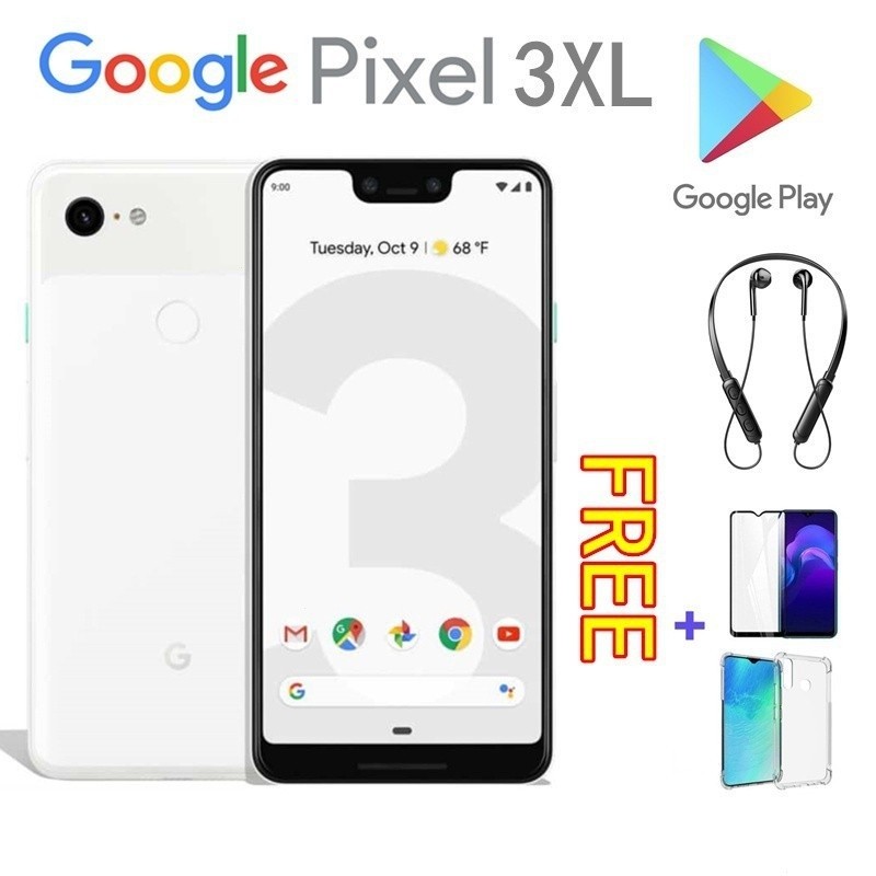 Google Pixel 3 XL 3xl 6.3 นิ้ว 64GB/128GB ROM + 4GB RAM Qualcomm SDM845 ...