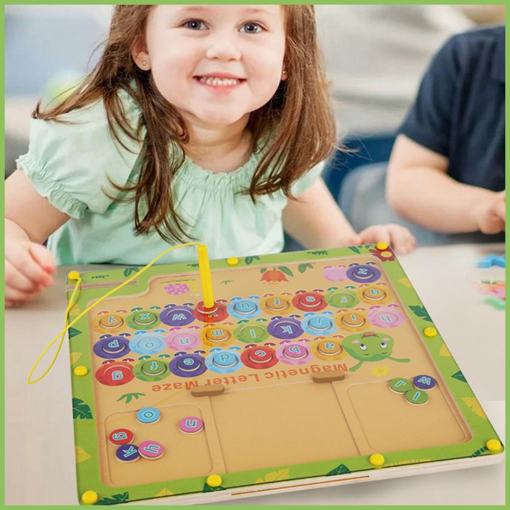 Magnetic Letter Matching Game Letter Matching Maze Puzzle การศึกษาการ ...