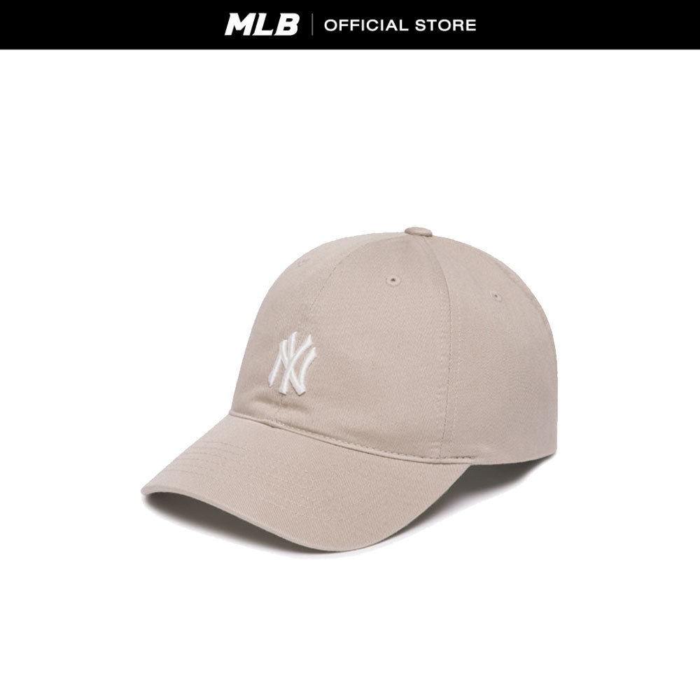 MLB หมวกแก๊ป UNISEX CURVED CAP 3ACP7701N 50BGS NEW YORK YANKEES BEIGE ...