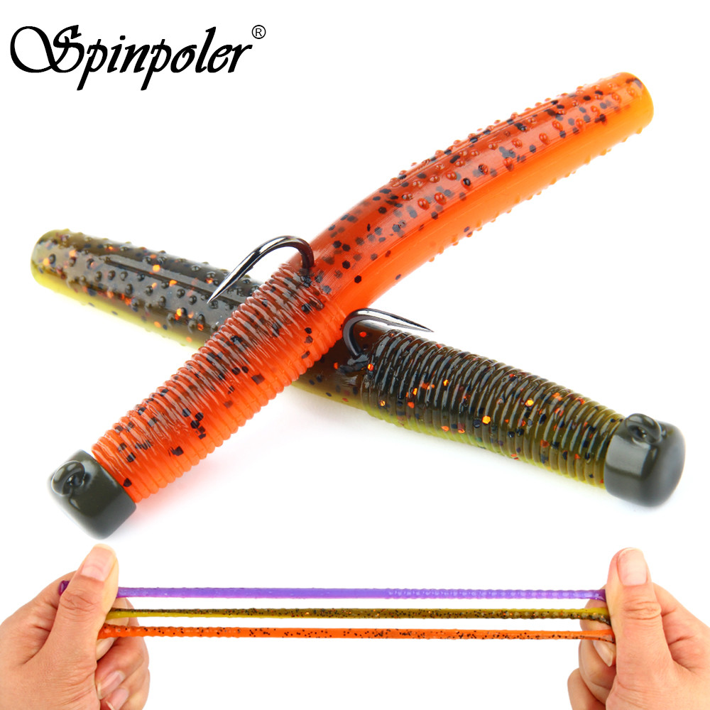 Spinpoler Senko Worms Bass Fishing Lure พลาสติกประดิษฐ์เหยื่อ Ned Wacky ...