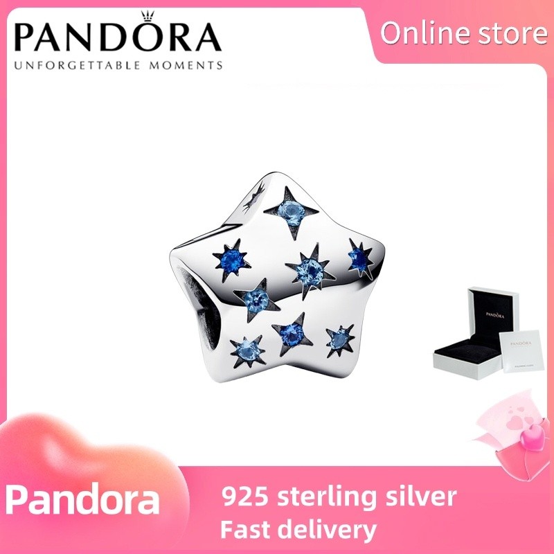 100% ของแท้ เงินสเตอร์ลิง S925 PANDORA [ 792974 C01]เสน่ห์ดาวระยิบระยับ ...
