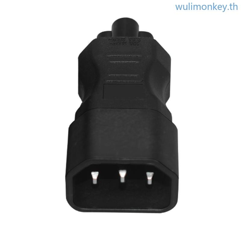 Wu IEC320 C14 ถึง C5 Power Adapter C14 ถึง C5 Converters C14 3in ปลั๊ก ...