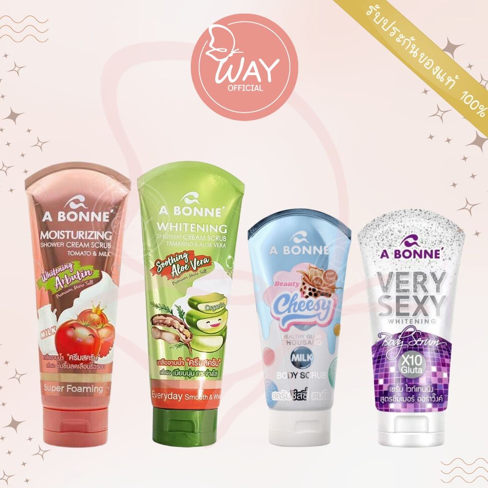 เอ บอนเน่ ชาวเวอร์ครีม บอดี้ สครับ/ บอดี้ เซรั่ม 120g/150g/350g A bonne ...