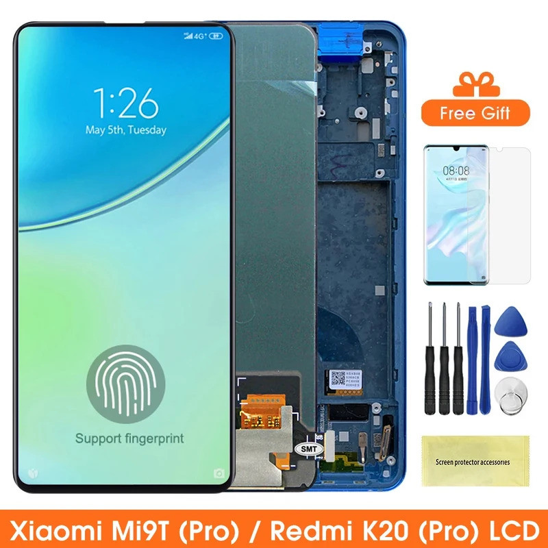 หน้าจอ Super Amoled สําหรับ Xiaomi Mi 9T Pro / Mi 9T จอแสดงผล Lcd หน้า ...