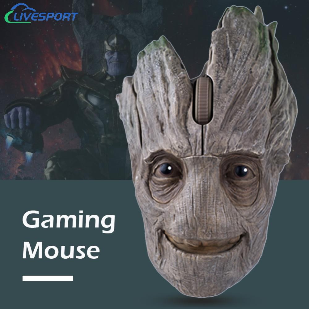Disney Old Groot USB Wireless Optical Mouse 1200DPI เมาส์สําหรับเล่นเกม ...