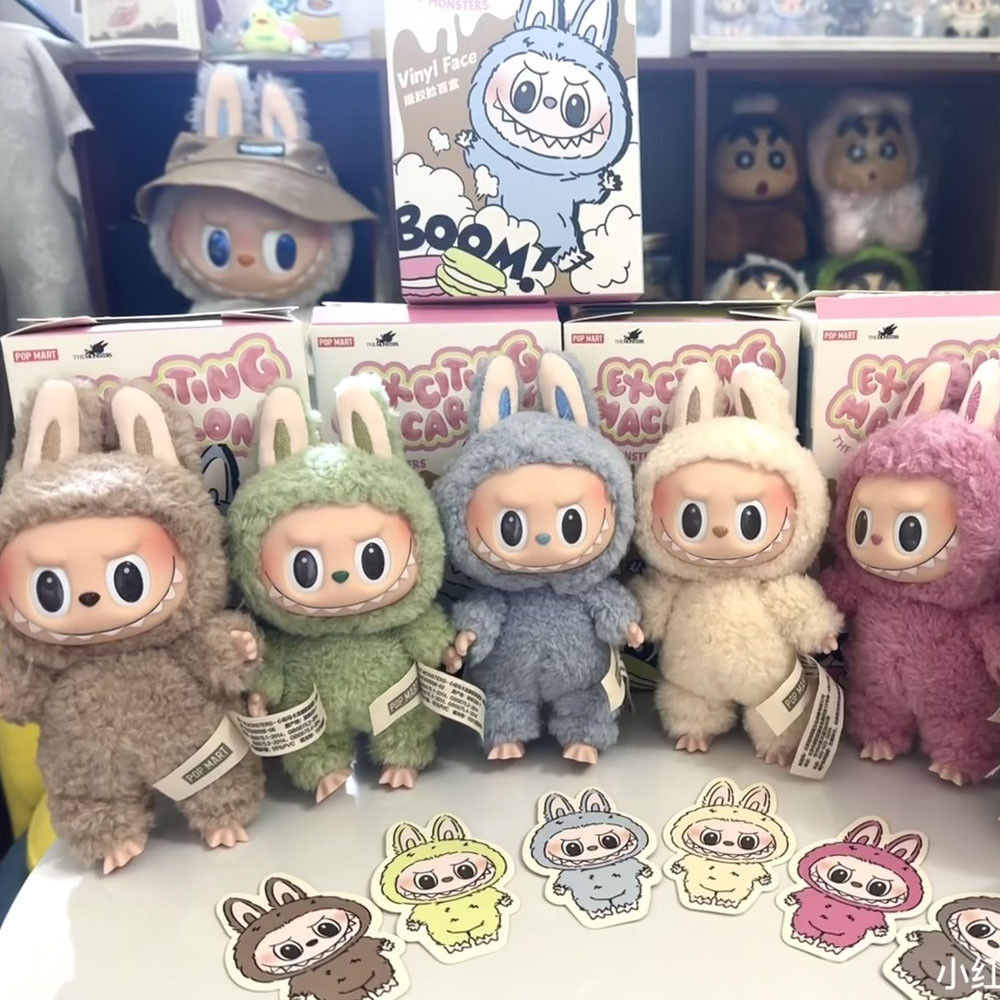 Monkey Tide Play Labubu พวงกุญแจตุ๊กตา Monster Labubu V2 ไวนิลใบหน้า ...