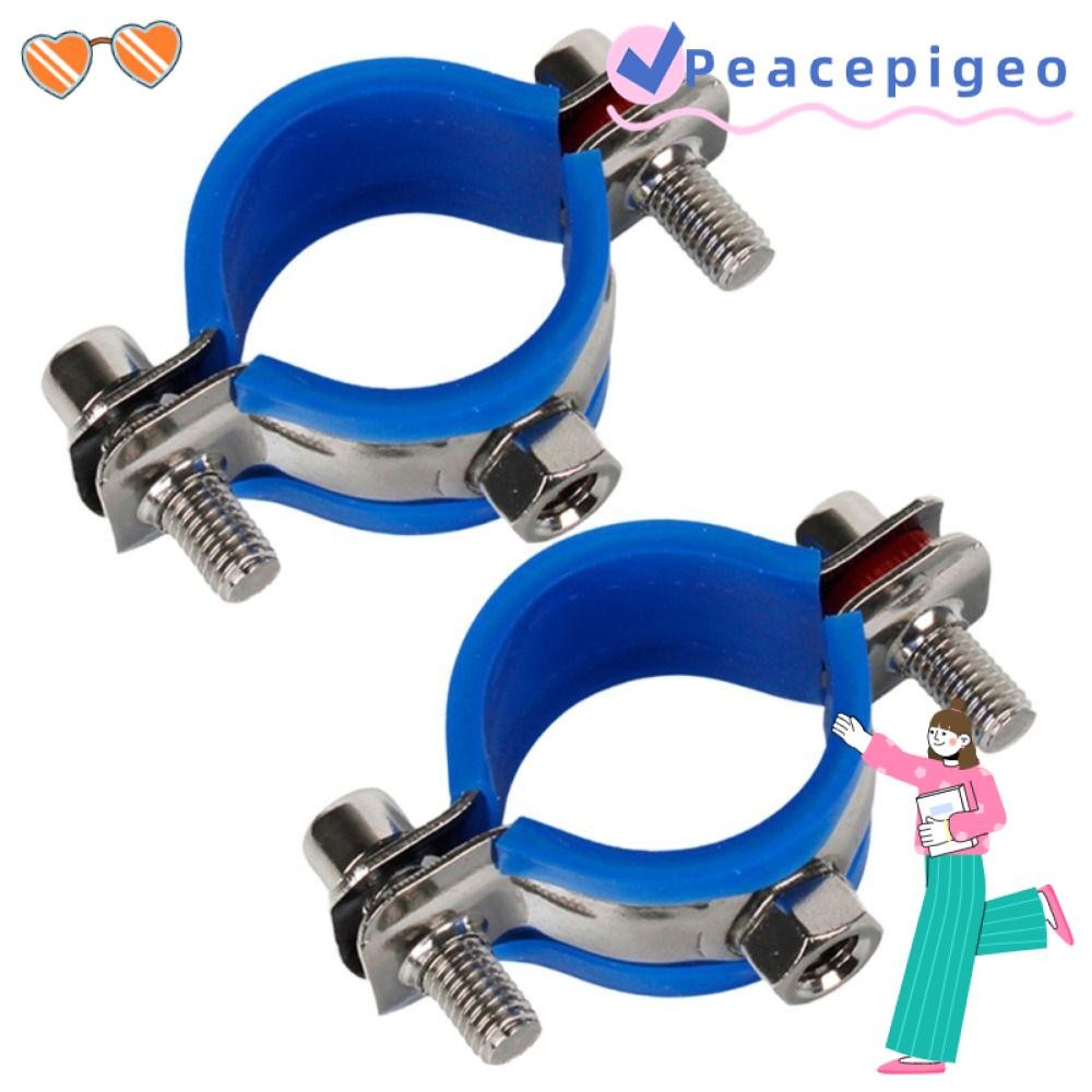 PEACEPIGEO 1 ชิ้นรอบท่อ Clamp, Nut Hoop Fastener ฮาร์ดแวร์แขวนท่อผู้ถือ,ทนทาน 20/25/32/40/50/63 ...