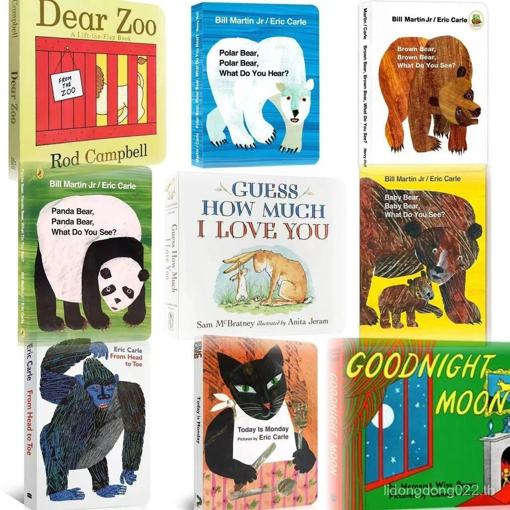 หนังสือภาพภาษาอังกฤษ BrownBear Dear Zoo Series หนังสือกระดาษแข็งพร้อม ...