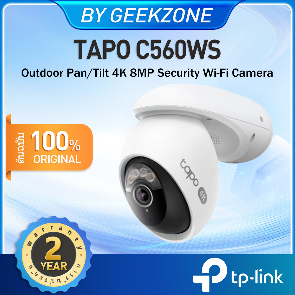TP-Link Tapo C560WS 4K 8MP Outdoor Pan/Tilt Security Wi-Fi Camera ความ ...