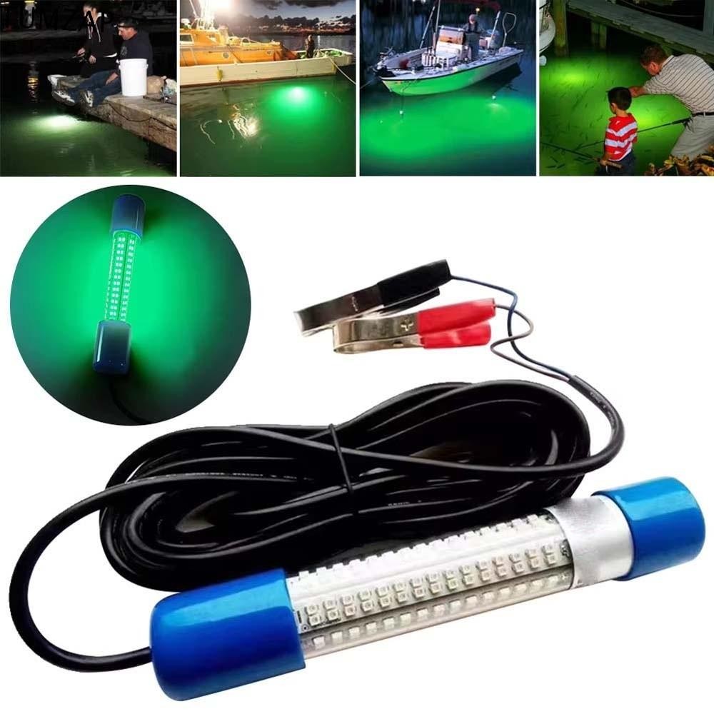 TUMZAP ไฟตกปลาใต้น้ํา, LED แบบพกพา Lures Finder โคมไฟ, ไฟตกปลาน้ําแข็ง 30W AC/DC 12-24V พลาสติก ...