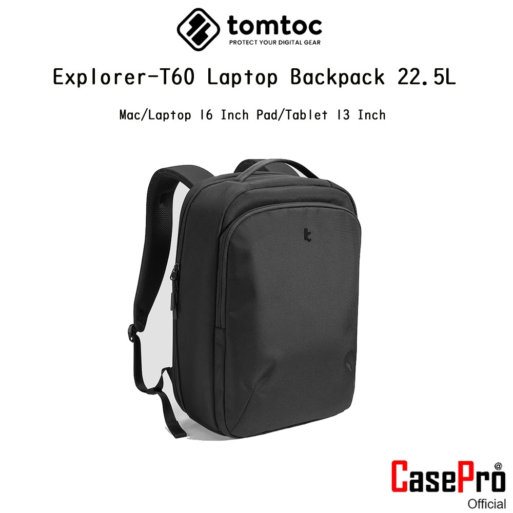 TOMTOC Explorer-T60 Laptop Backpack 22.5L กระเป๋าเป้สะพายหลังเกรดพรีเมี ...