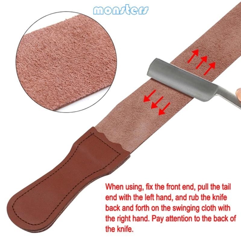 Mm Professional Barber Strop Straight Razor Sharpening Shave สายรัดโกน ...