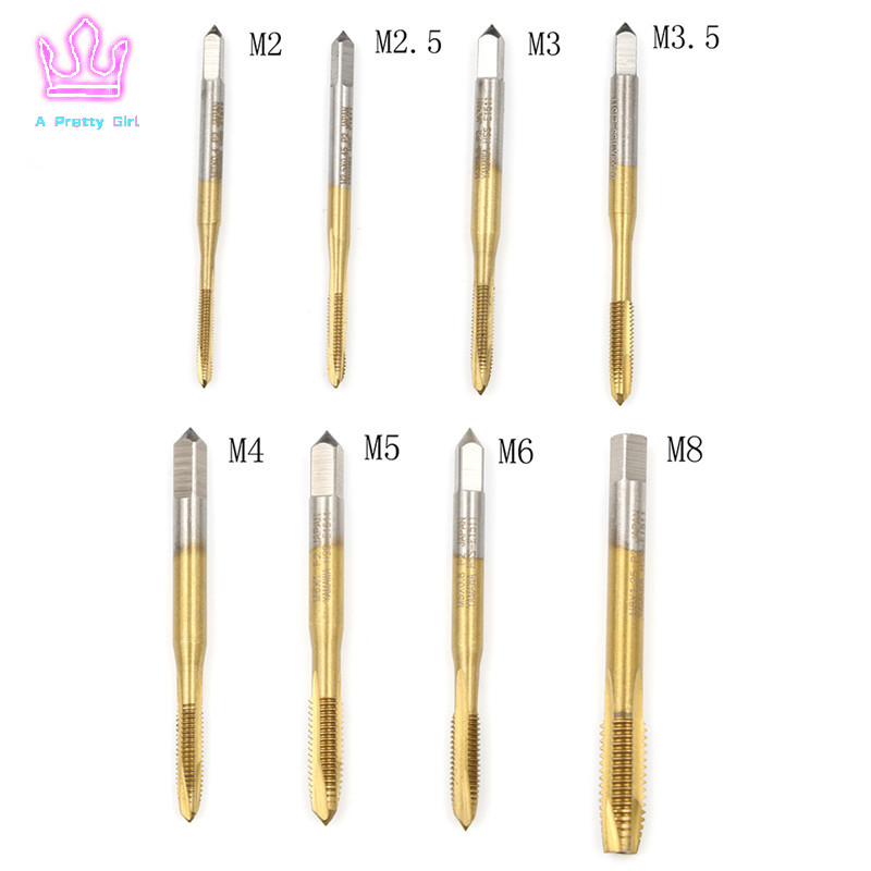 A Pretty Girl M2/M2.5/M3/M3.5/M4/M5/M6/M8 HSS เมตริกตรงขลุ่ยสกรูแตะปลั๊กใหม่ | Shopee Thailand