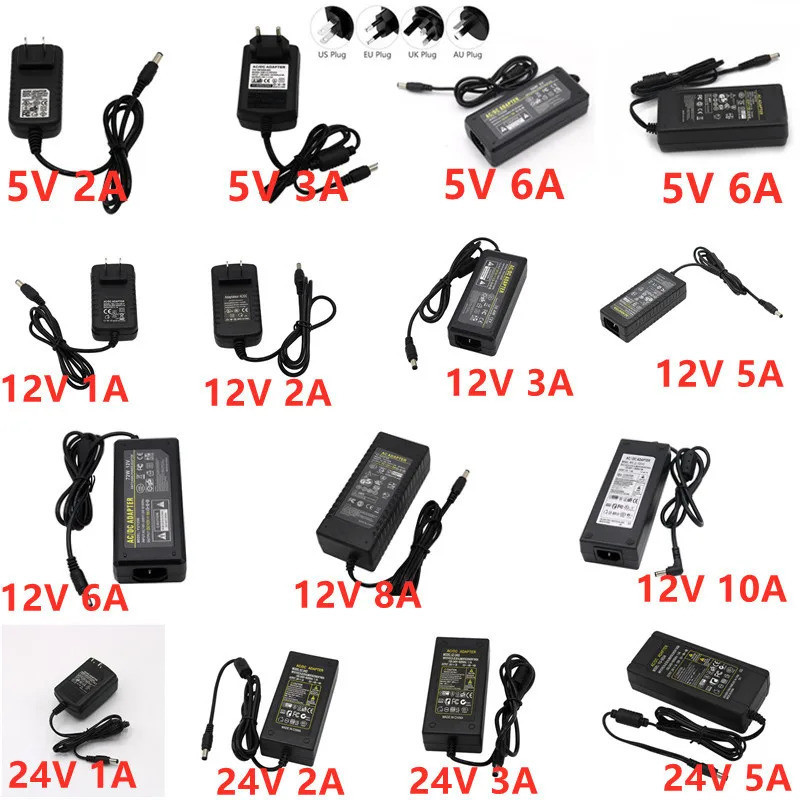 Dc 5V 12V 24V หม้อแปลงไฟฟ้า AC 110V 220V switching power supply 1A 2A 3A 5A 6A 8A 10A LED power ...
