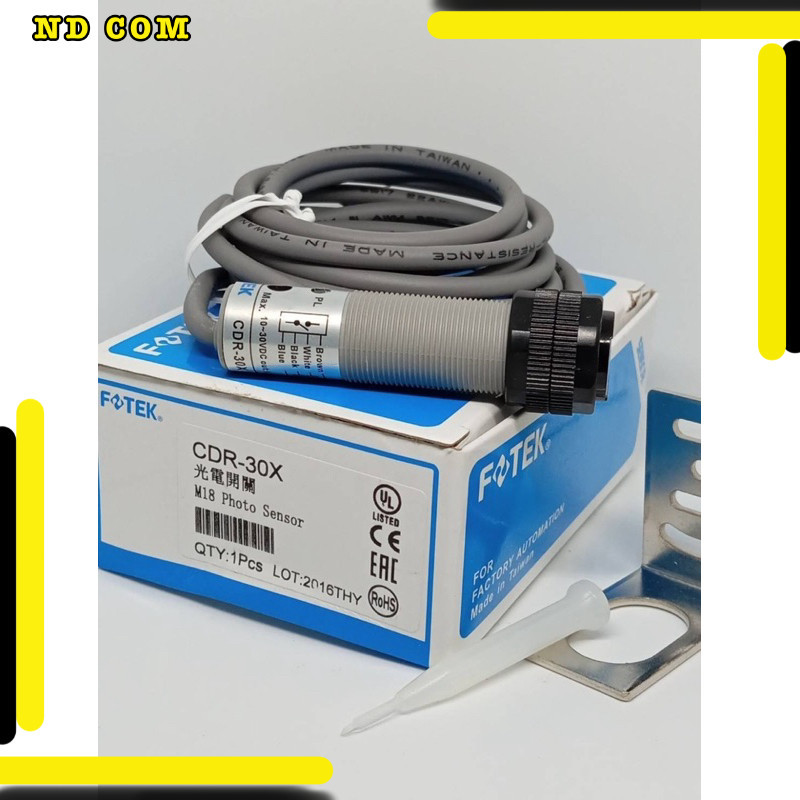 สุดคุ้ม! Fotek CDR-30X M18 Photo Sensor, Reflex Type : Horizontal ...
