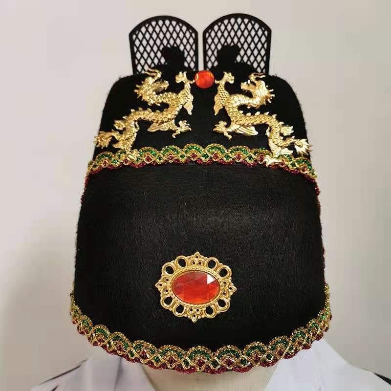 Wingshan Guanguan อย่างเป็นทางการหมวกผ้ากอซสีดําหมวก Ming Dynasty ...