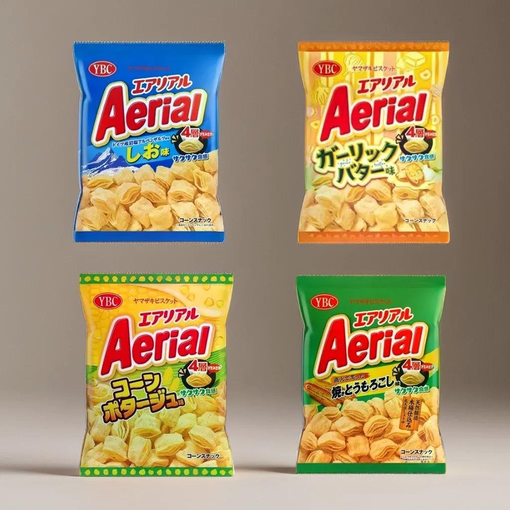YBC Aerial ขนมขบเคี้ยวกรอบข้าวโพดญี่ปุ่น 4 รสชาติยอดนิยม หอมอร่อย ทานเพลิน 65g | Shopee Thailand