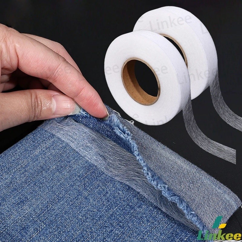 Linkee เทปสองด้าน ความยาว 64m สำหรับอุปกรณ์เย็บผ้าเสื้อผ้า DIY Interlining tape | Shopee Thailand