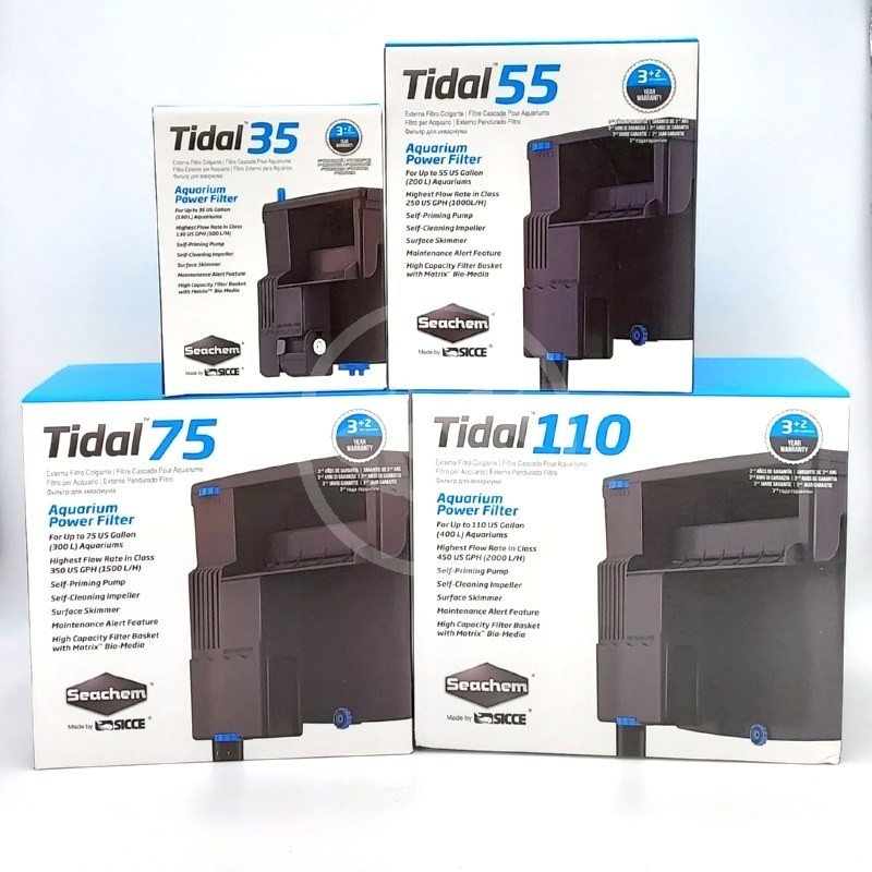 Seachem Tidal Filter กรองแขวนตู้ปลา Tidal 35/ Tidal 55/ Tidal 75/ Tidal ...